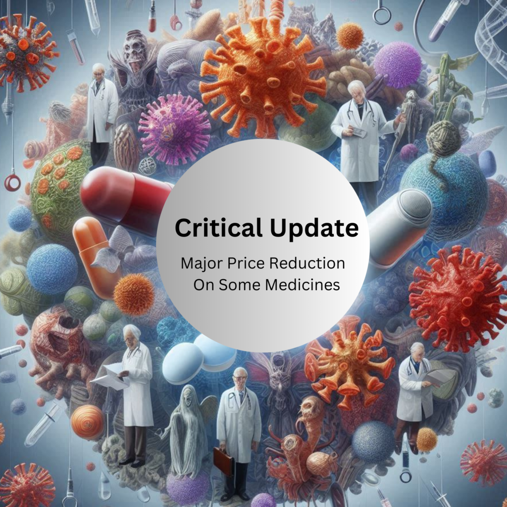 Critical Update: Major Price Reduction On Some Medicines